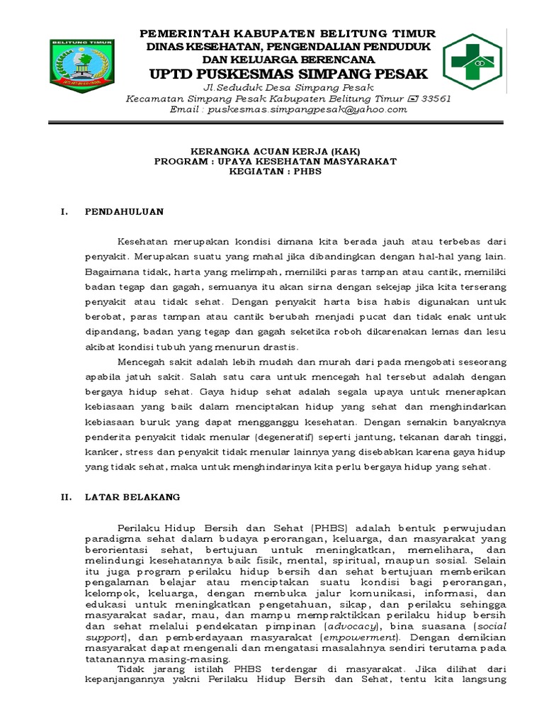 Kak PHBS | PDF