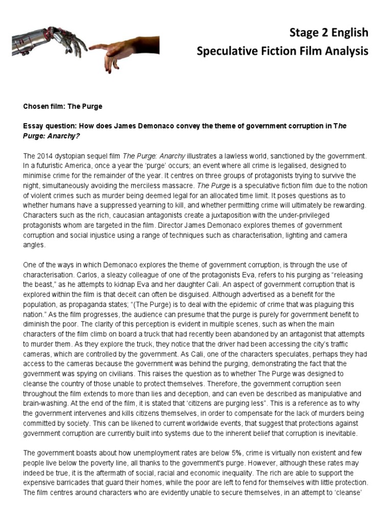 Isabella C - Speculative Fiction Film Analysis | PDF | Poverty ...