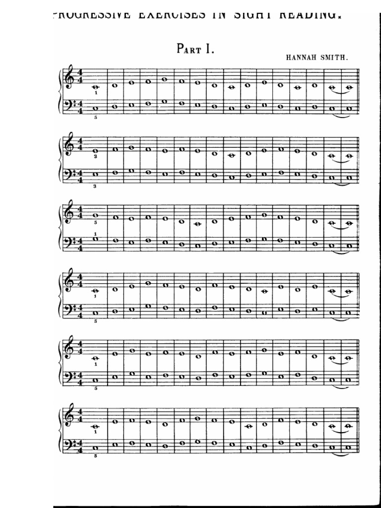 Progressive Sight Reading by Hannah Smith PDF | PDF