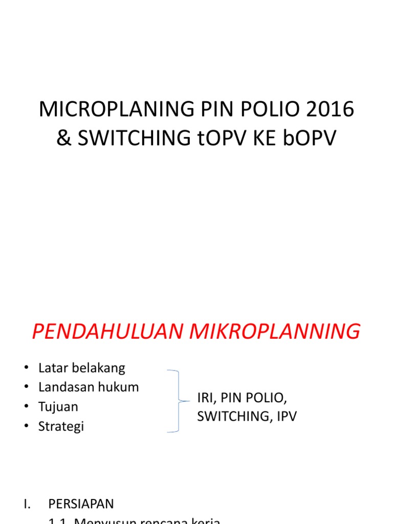 Strategi Operasional Dan Microplanning | PDF