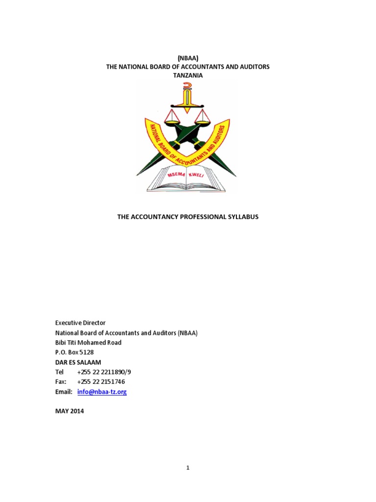 NBAA Professional Examination Guide | PDF | Accounting | Academic Degree