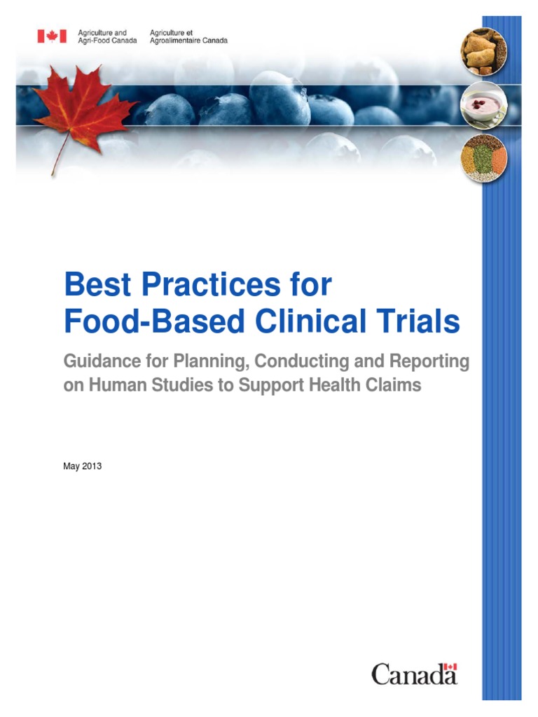 Best Practice Food-Based Clinical Trials - Canada Health Ministry | PDF ...