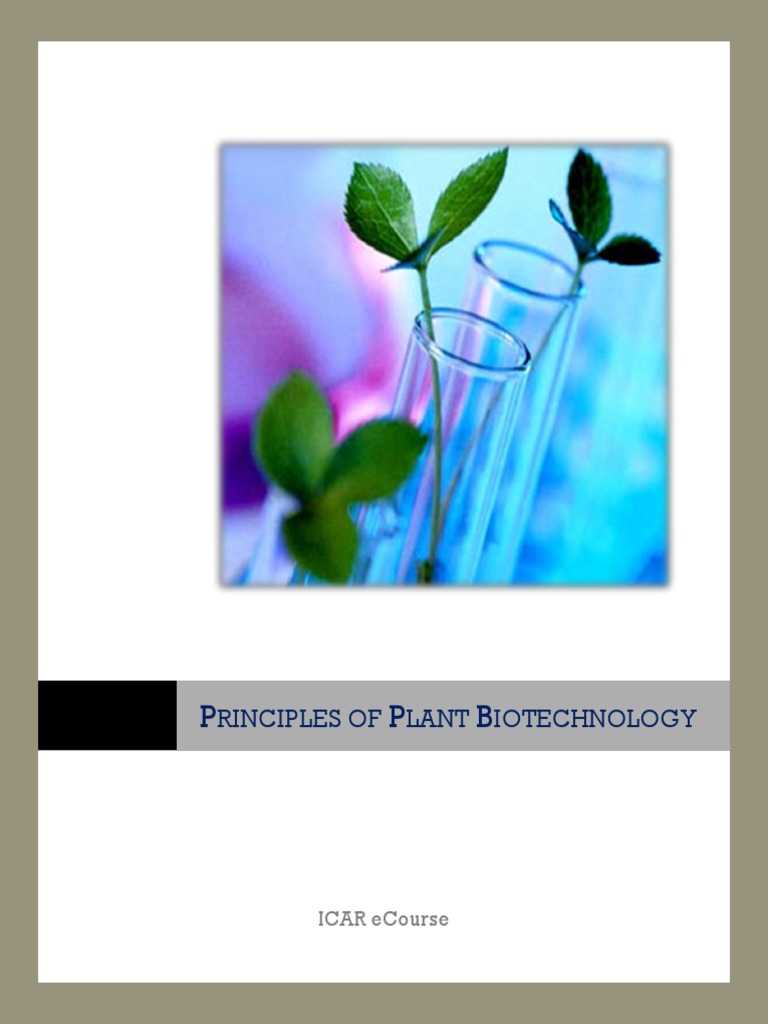 Principles of Plant Biotechnology | PDF | Genetic Engineering ...