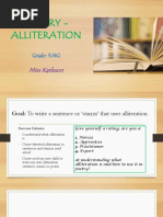 Types of Alliteration | PDF | Consonant | Vowel