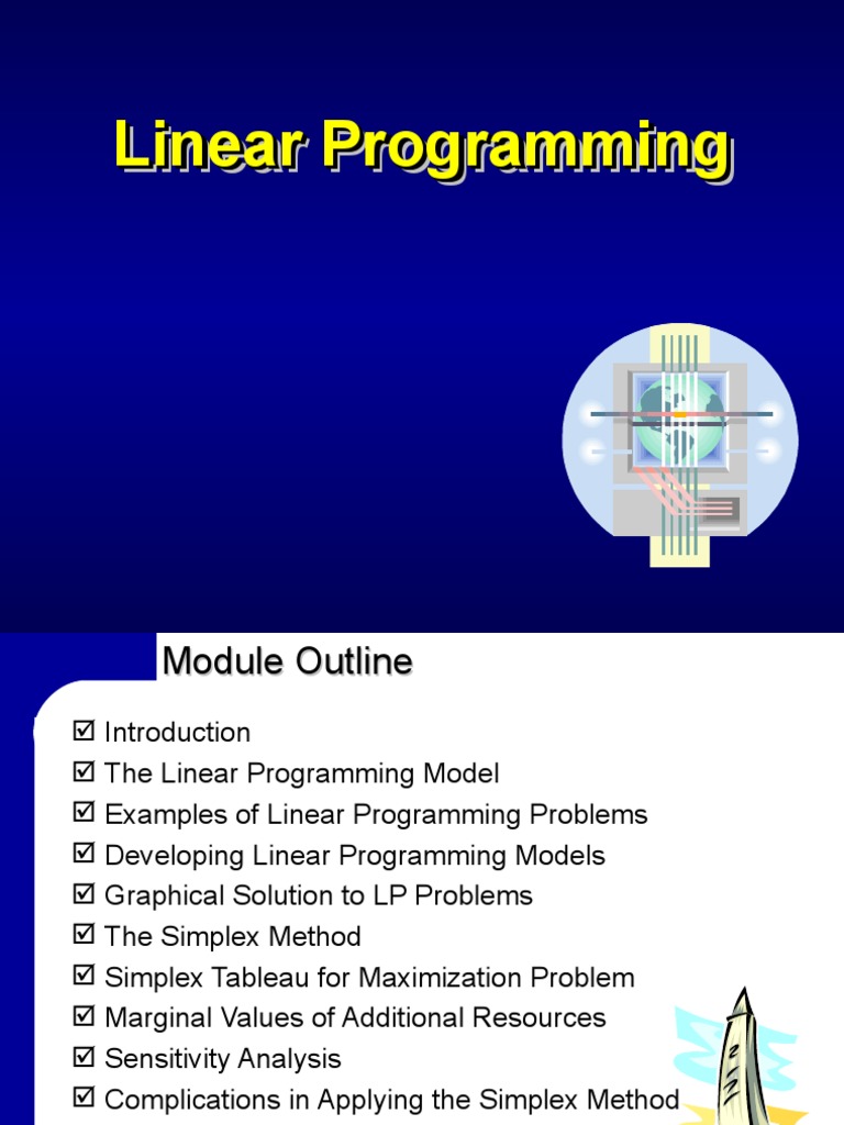 Linear Programming Linear Programming | PDF | Mathematical Optimization | Linear Programming