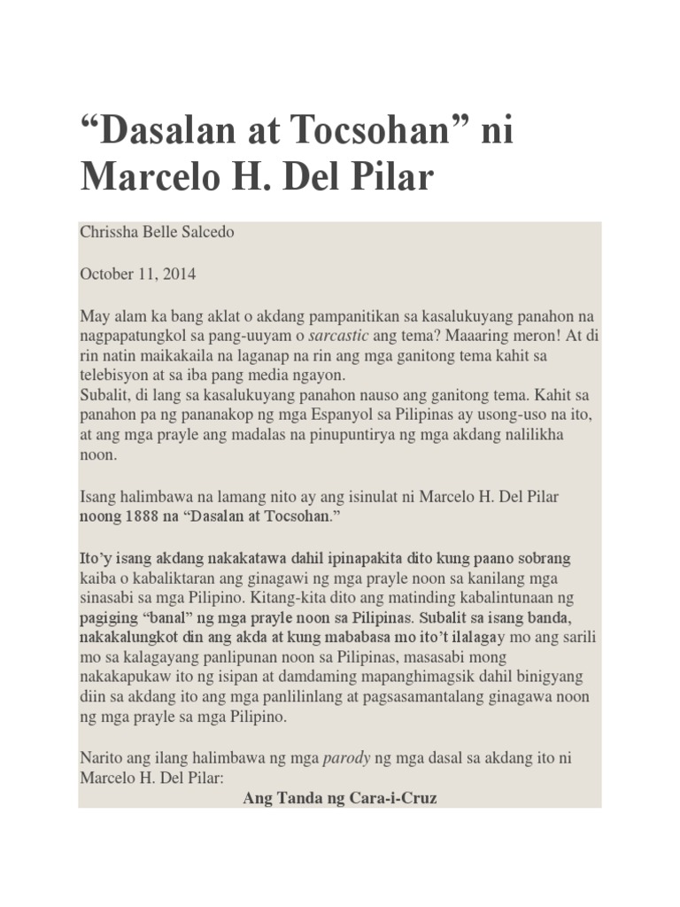Dasalan at Tocsohan 2 | PDF