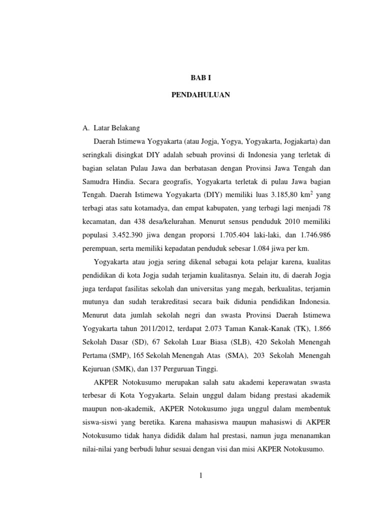 Sejarah Akper Notokusumo | PDF