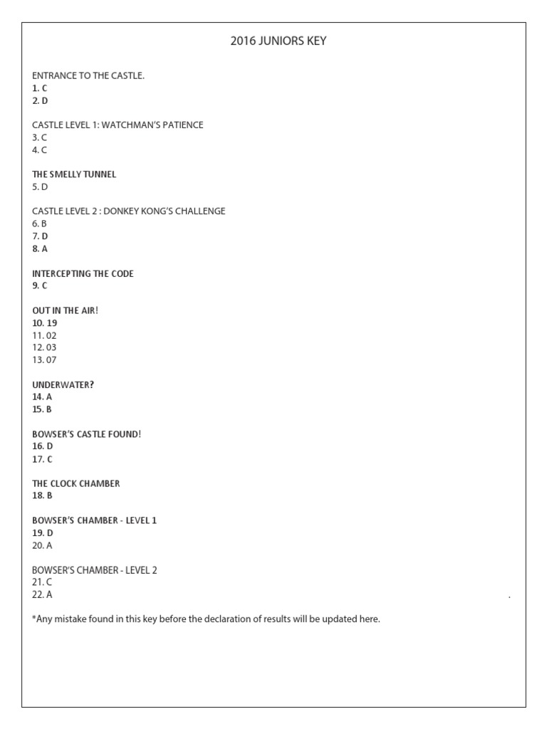 Technothlon 2016 J Answer | PDF
