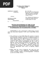 Petition For Review On Certiorari - Rule 45 Sample | PDF | Declaratory Judgment | Judgment (Law)