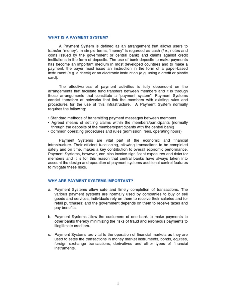 PhilPaSS Primer | Payment System | Payments