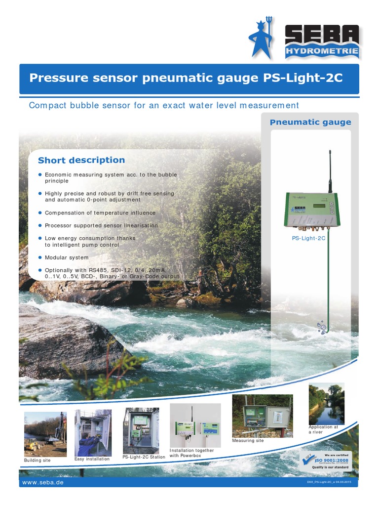 D03 Pressure Sensor Pneumatic Gauge PS-Light-2 e | PDF | General Packet ...