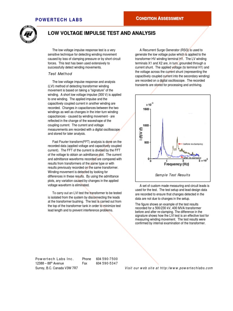 Low Voltage Impulse | PDF | Transformer | Voltage