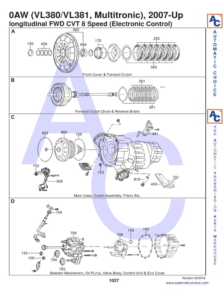 0aw Manual VW | PDF | Transmission (Mechanics) | Clutch