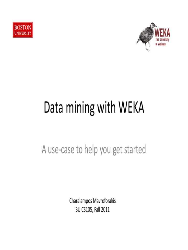 Intro To Weka | PDF | Confidence Interval | Statistical Classification