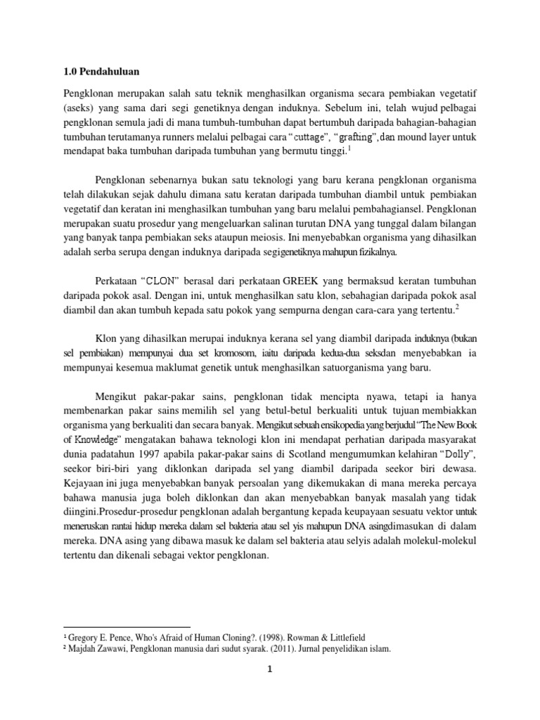 Pengklonan Manusia | PDF