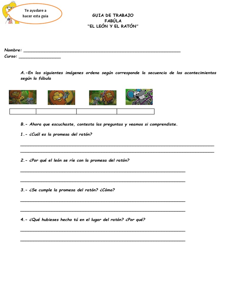 Guia El Leon y El Raton