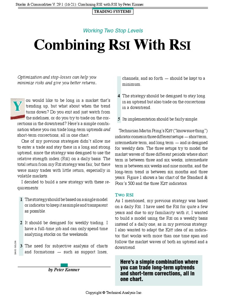 07 Combining Rsi With Rsi Pdf Pdf Technical Analysis Market