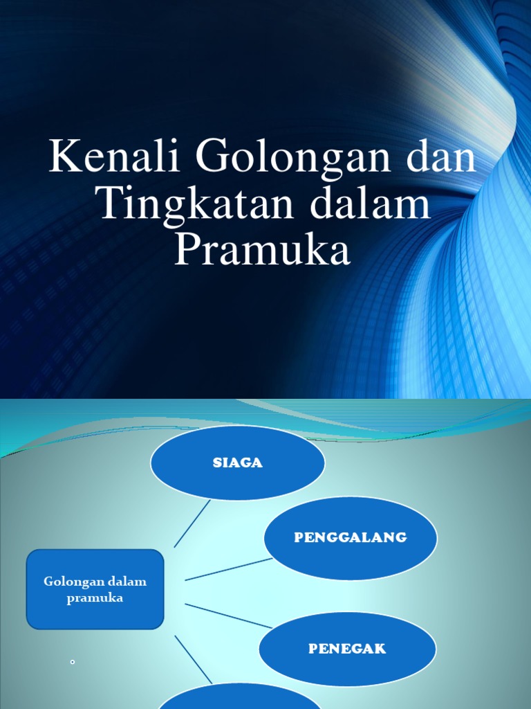 Kenali Golongan Dan Tingkatan Dalam Pramuka | PDF