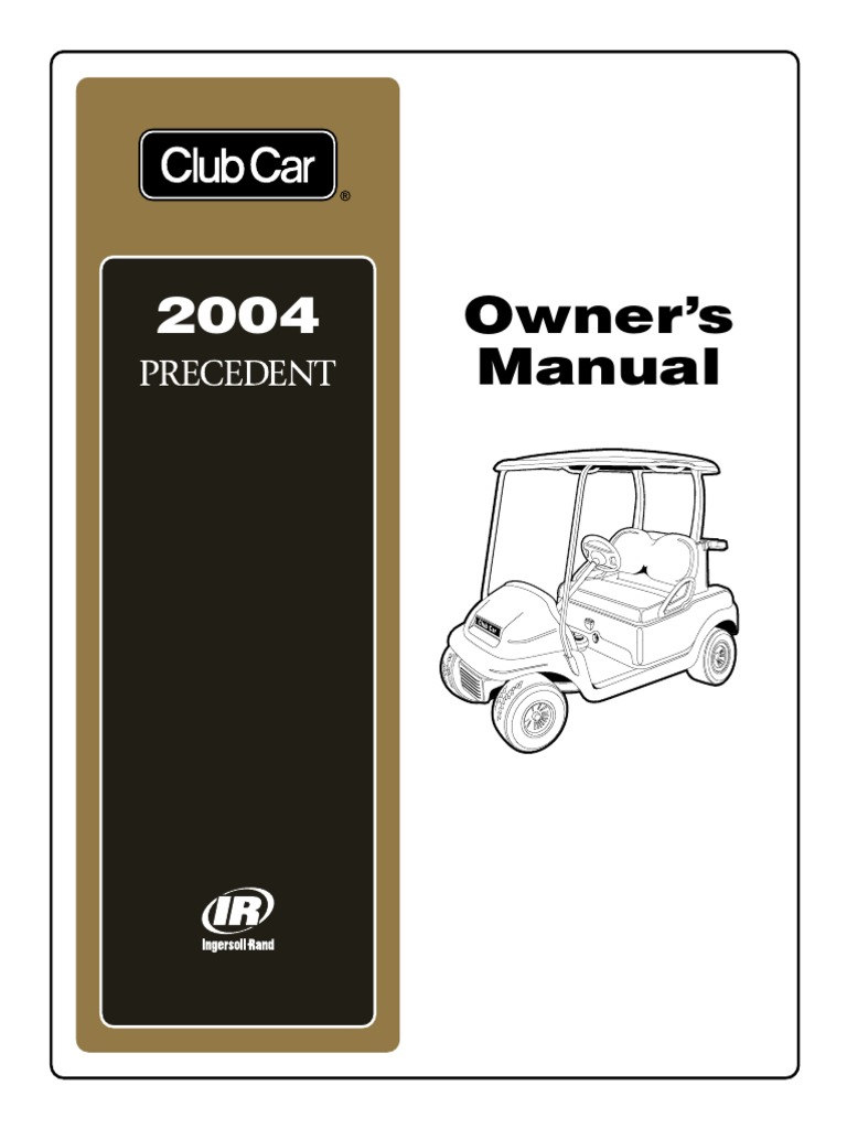 2004 Club Car Owners Manual | PDF | Gasoline | Vehicles