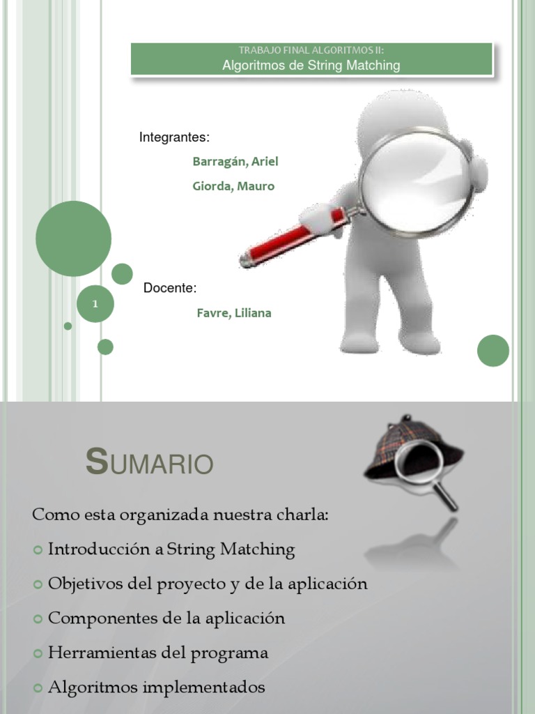 Algoritmos de String Matching | PDF | Algoritmos | Cadena (informática)