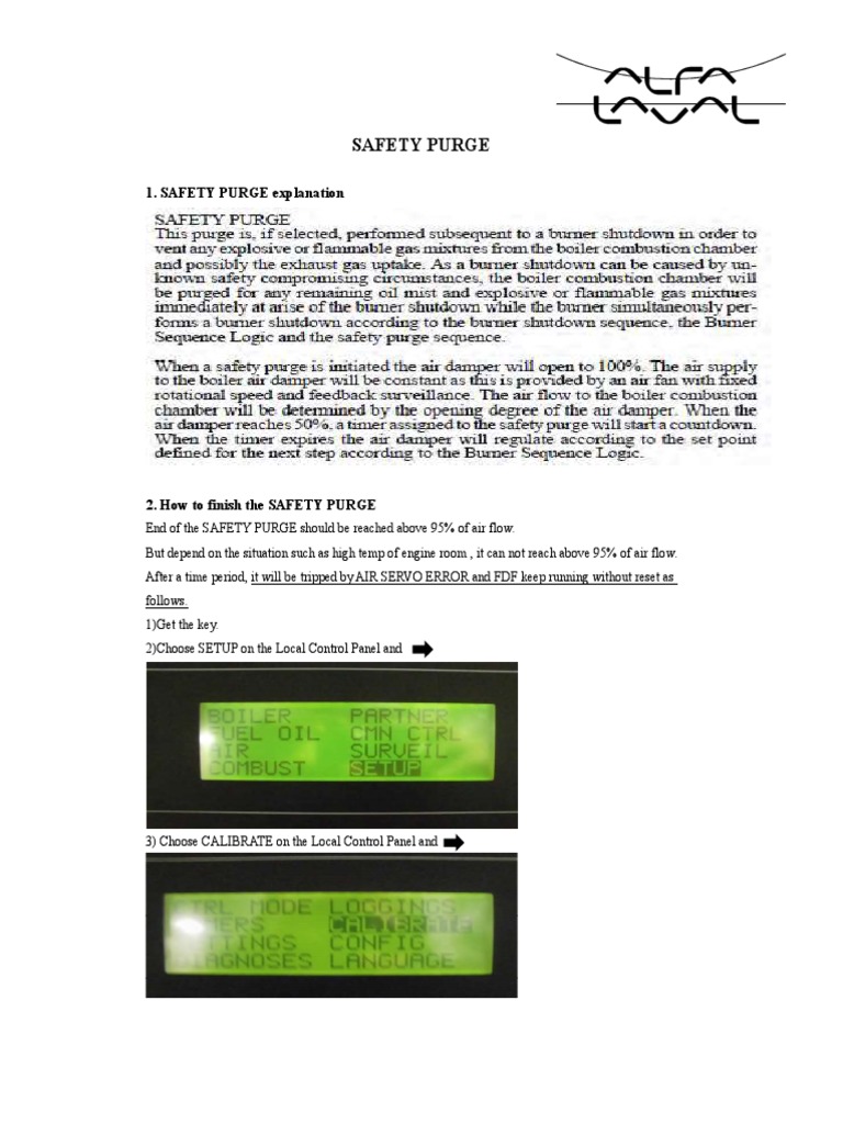 Boiler Safety Purge | PDF