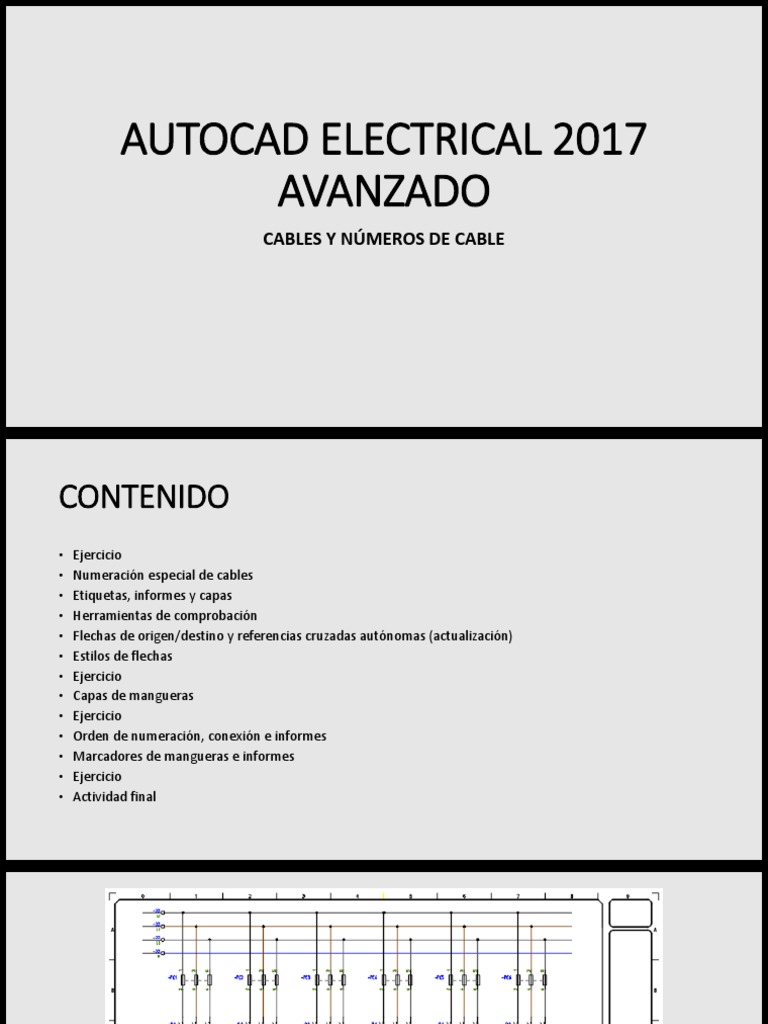 Cables y Numeración en AutoCAD Electrical | PDF | Informática