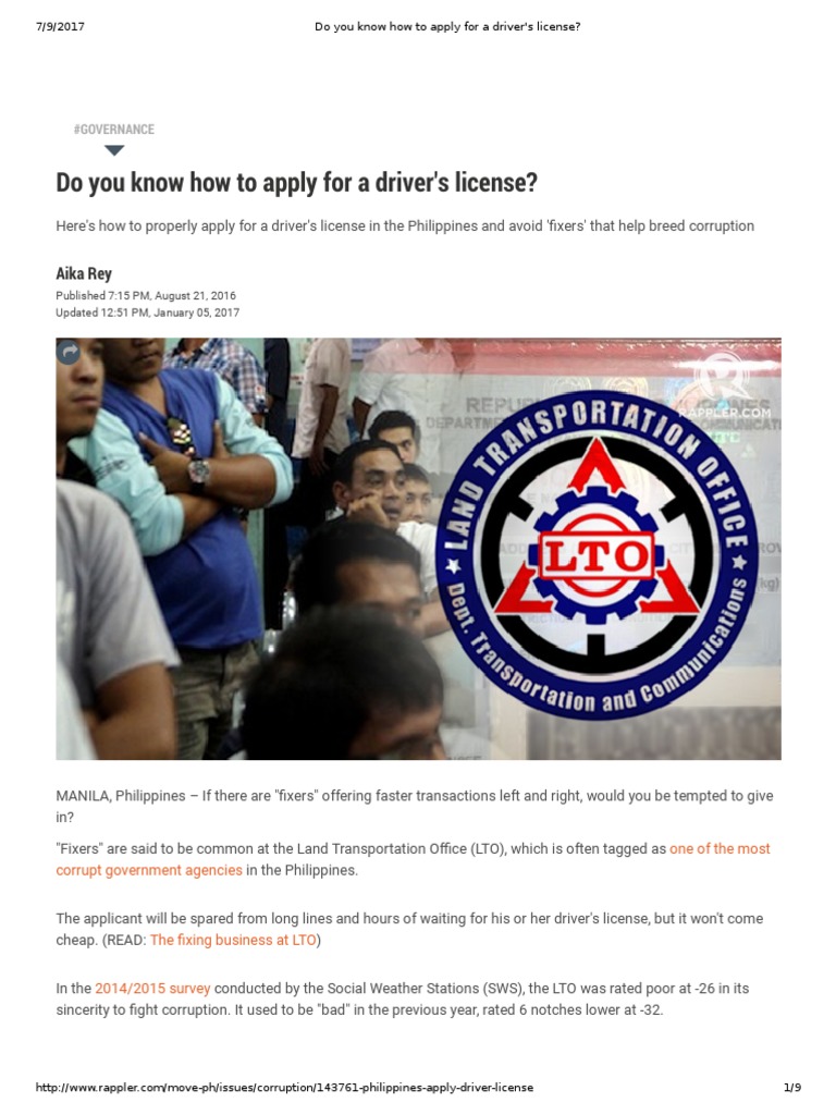 How to Apply for a Driver's License PH | PDF | Driver's License | Fee
