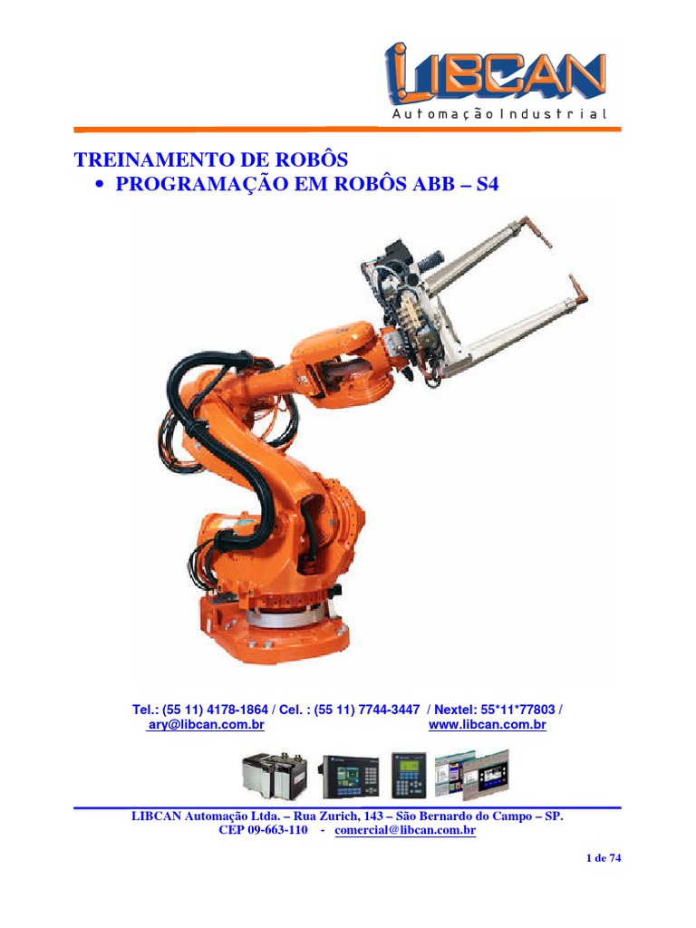 Treinamento Robôs Abb S4 PDF | PDF | Robô | Robótica