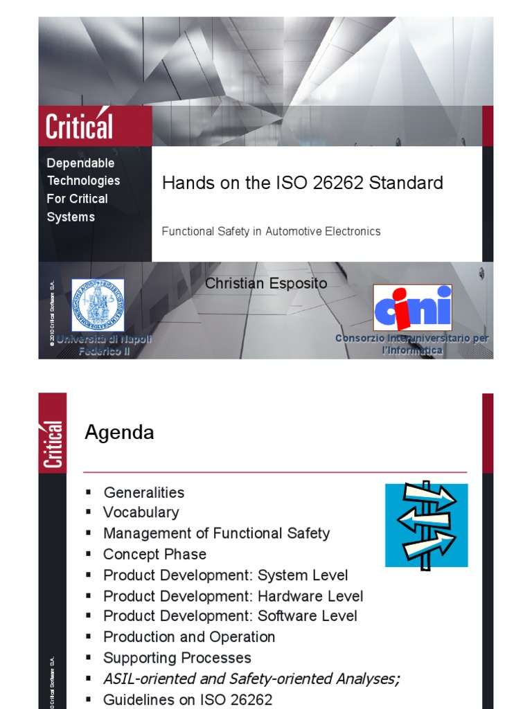 Presentation On Standard ISO 26262 | PDF | Safety | Systems Engineering