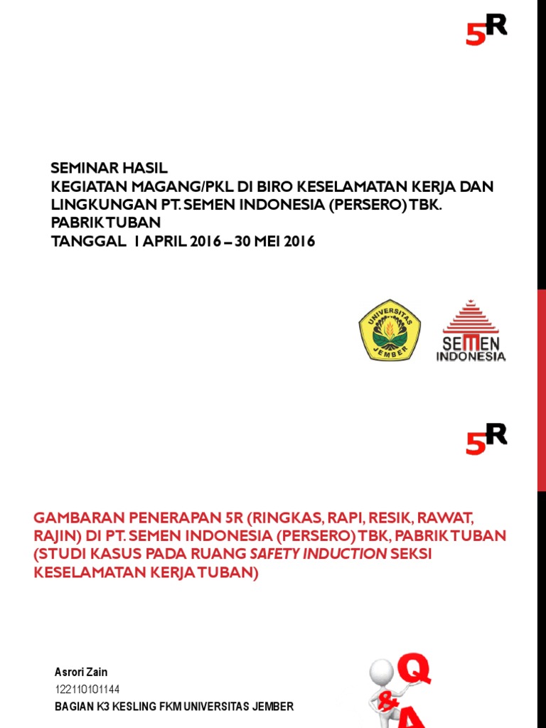 LAPORAN Magang 5R | PDF