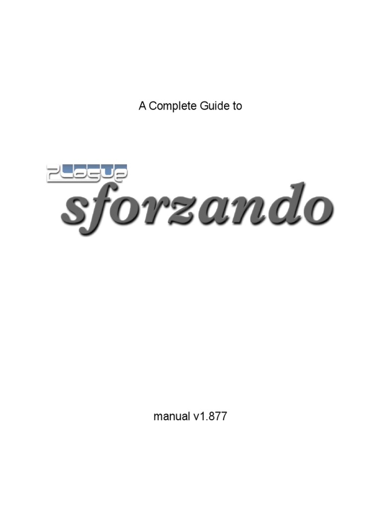 Sforzando Guide | Installation (Computer Programs) | Synthesizer