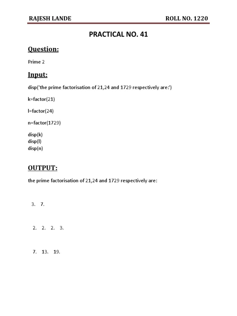 Prime Factorization of 1729 | PDF | Ring Theory | Discrete Mathematics