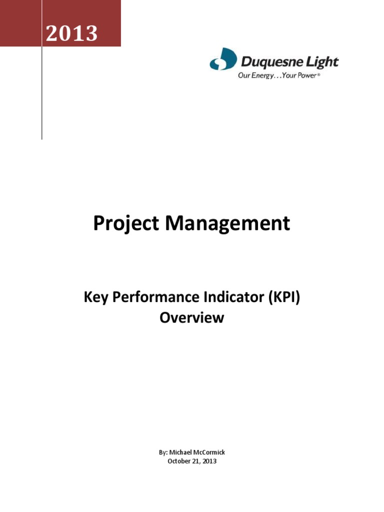 KPIs Overview | PDF | Performance Indicator | Project Management