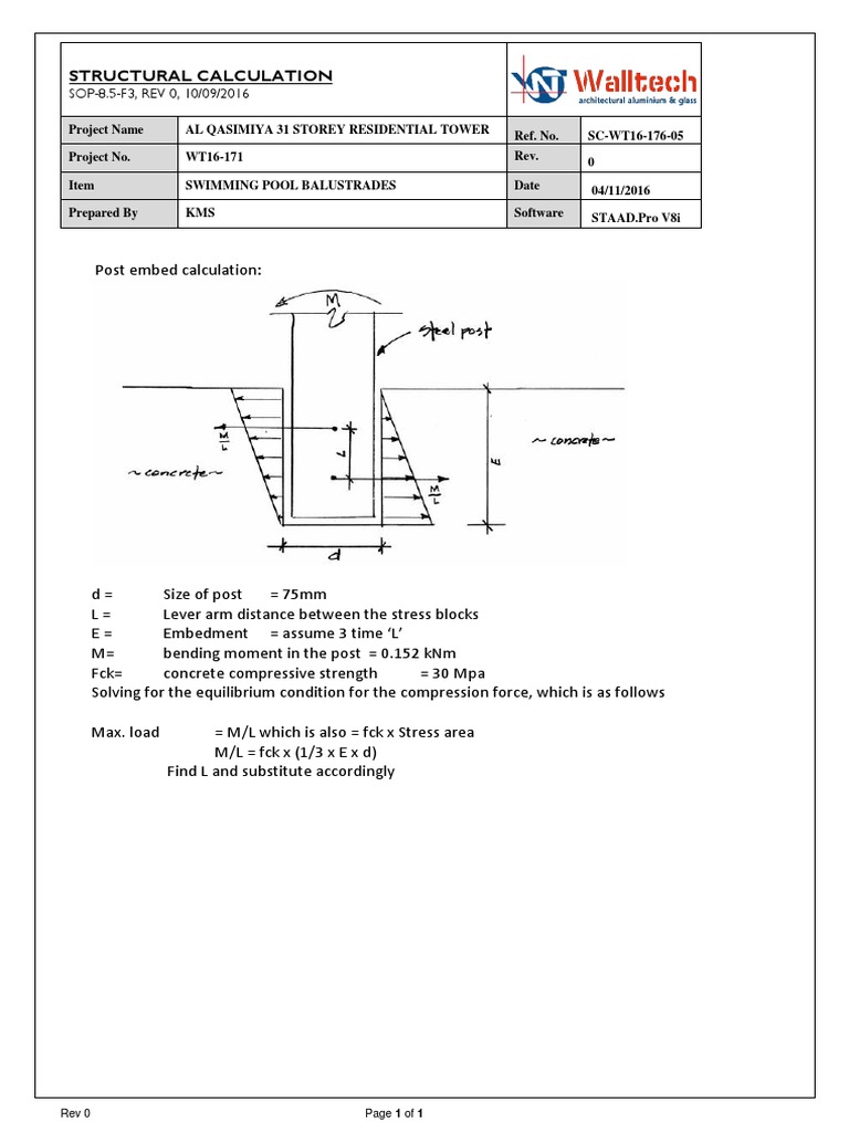 Post Embed Calculation | PDF