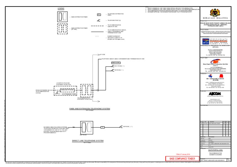 MRT Telecommunication Schematic Diagram | PDF