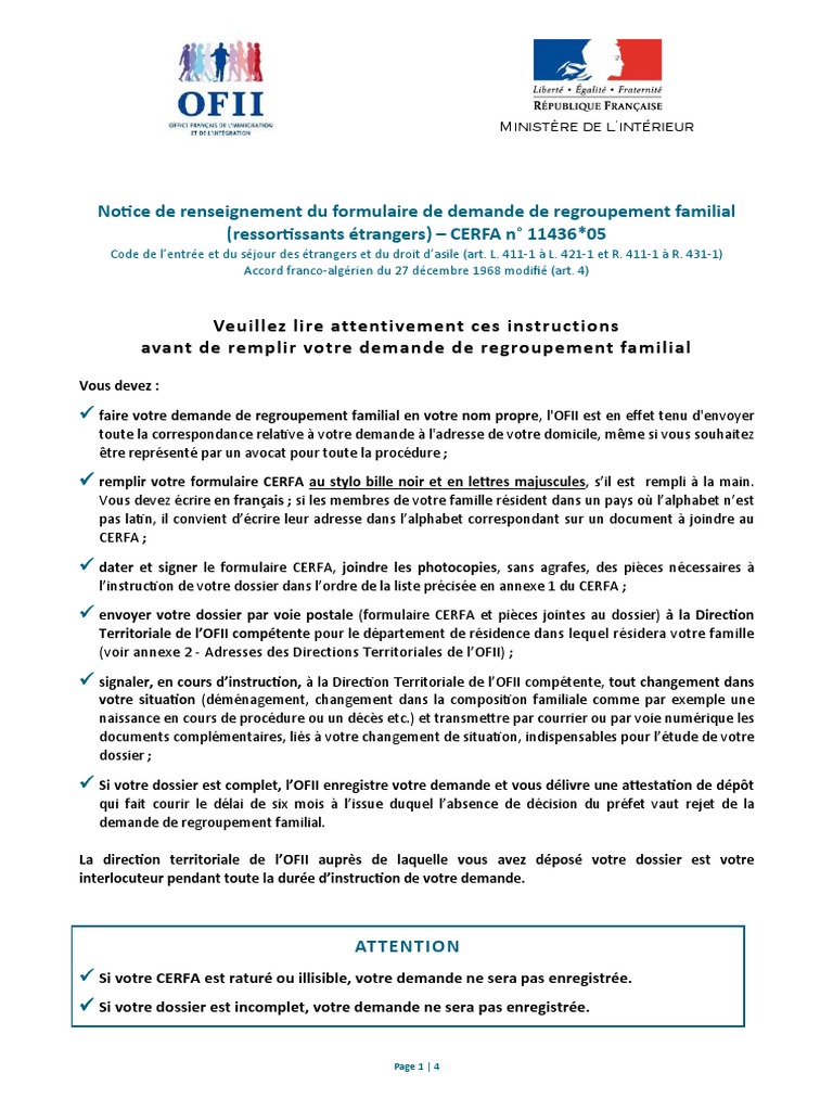 Comment Remplir OFII | Consul | Certificat de naissance