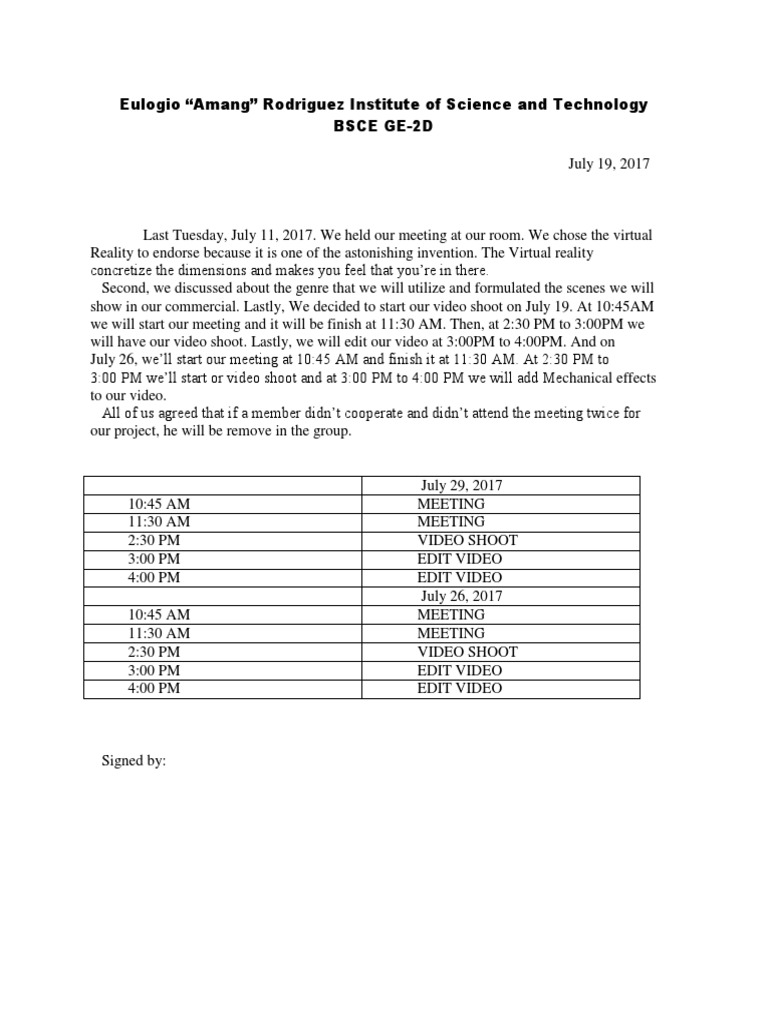 Eulogio "Amang" Rodriguez Institute of Science and Technology Bsce Ge-2D | PDF
