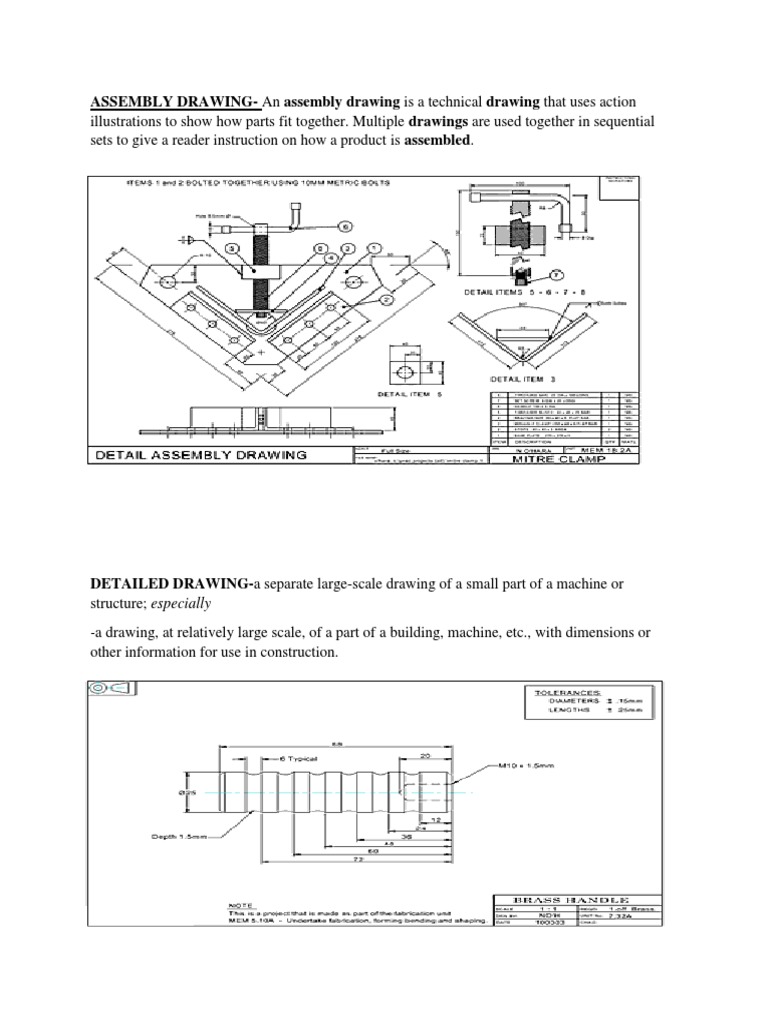 Assembly Drawing | PDF | Geometry | Engineering
