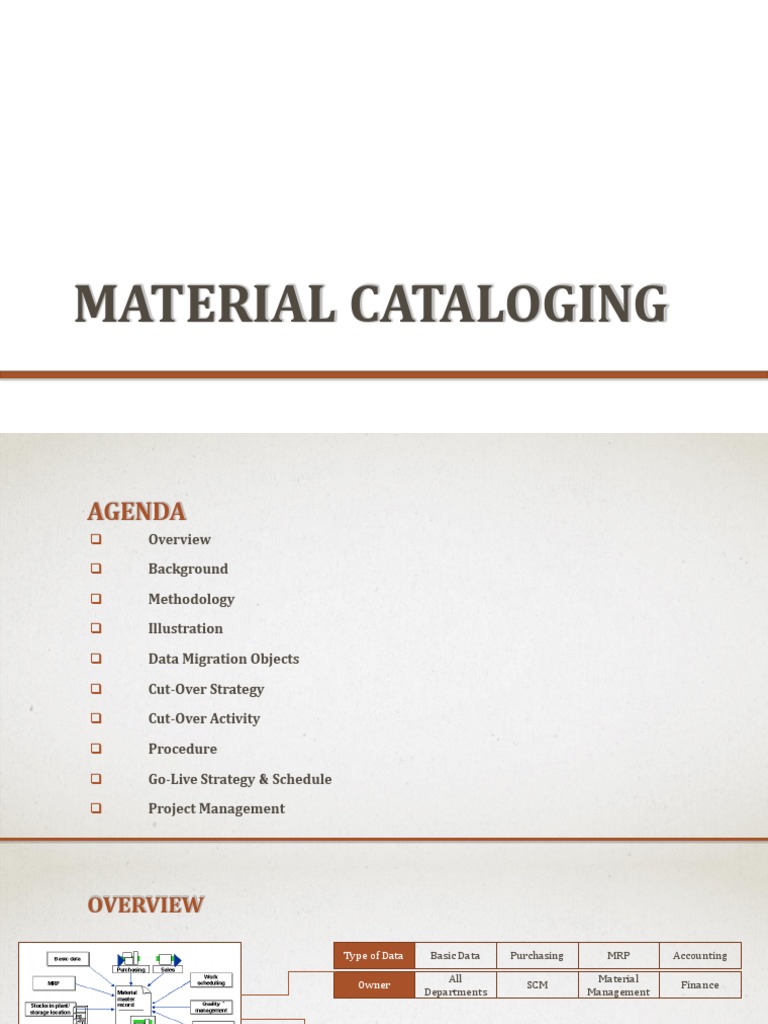 Material Cataloging SAP | PDF | Invoice | Information Technology Management