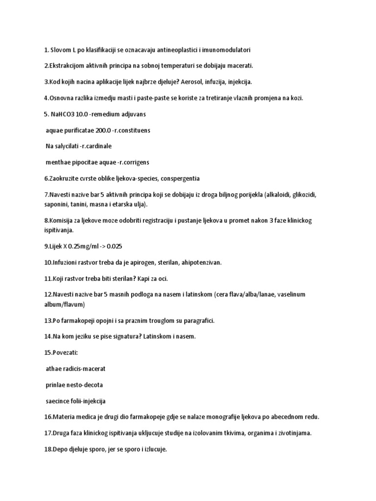 Farmakologija Prakticni | PDF