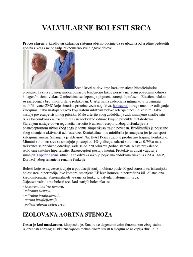Valvularne Bolesti Srca | PDF