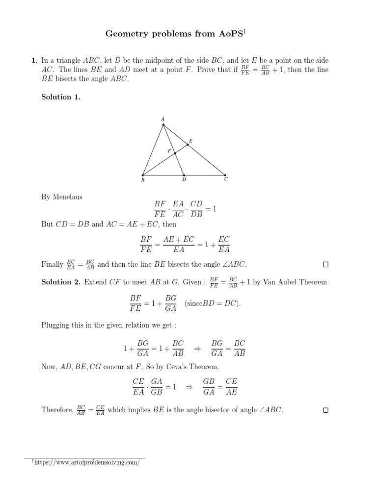 AoPS Geometry | PDF | Triangle | Rectangle