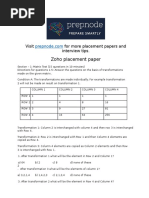 Zoho Round 1 C Aptitude Part1 | PDF | Computer Engineering | Software