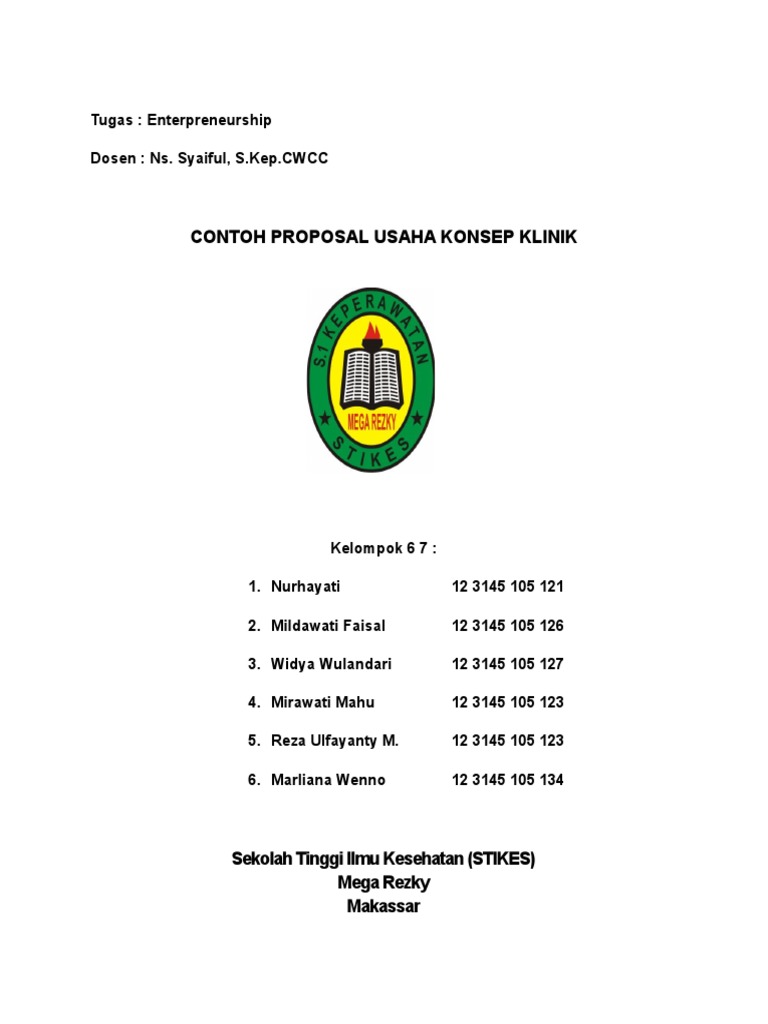 Tugas Kelompok Contoh Proposal | PDF