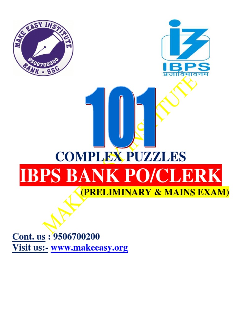 101 Complex Puzzles | PDF | Leisure