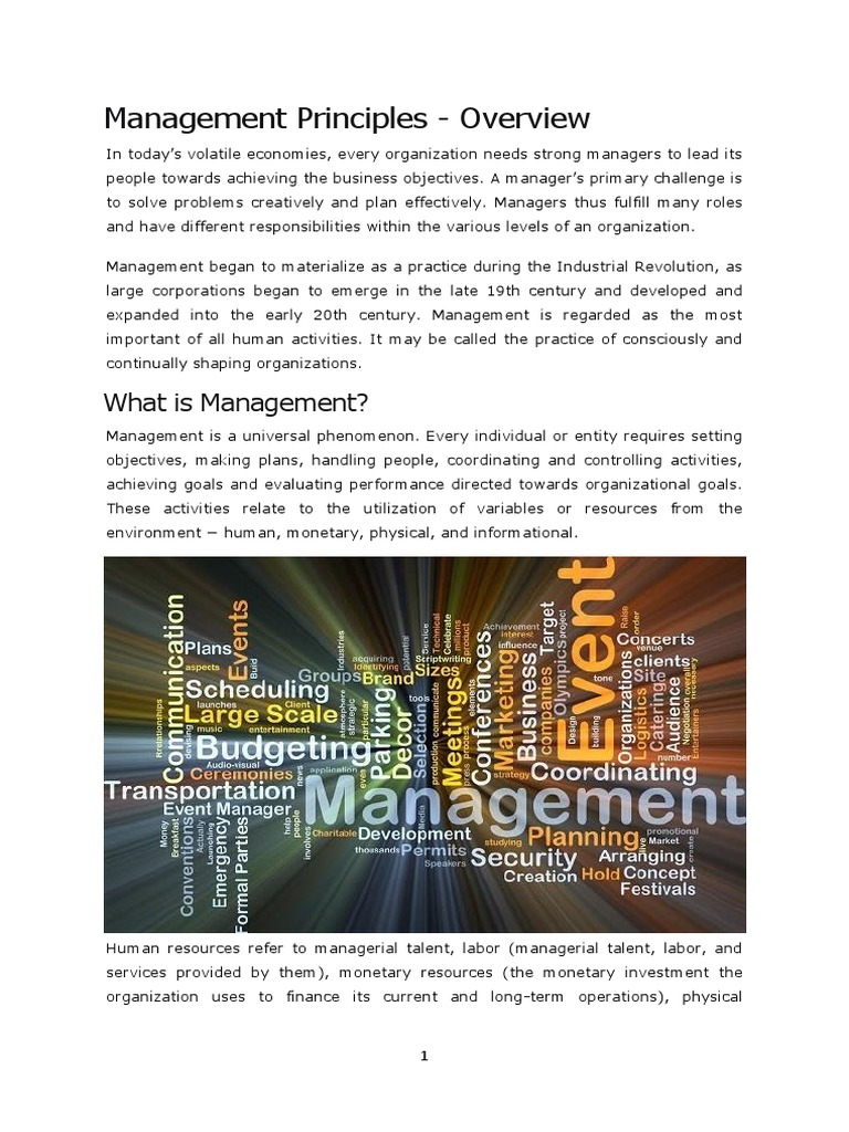 Management Principles | PDF | Business Process | Science