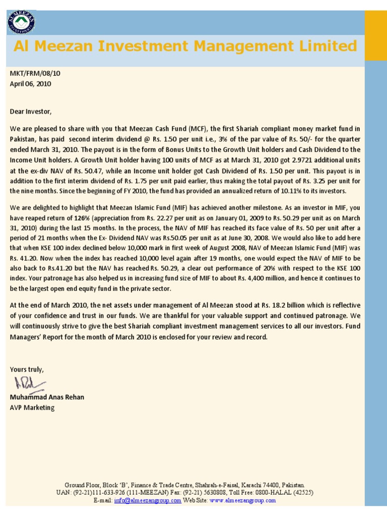 FMR - Mar 2010 | PDF | Investment Management | Investing