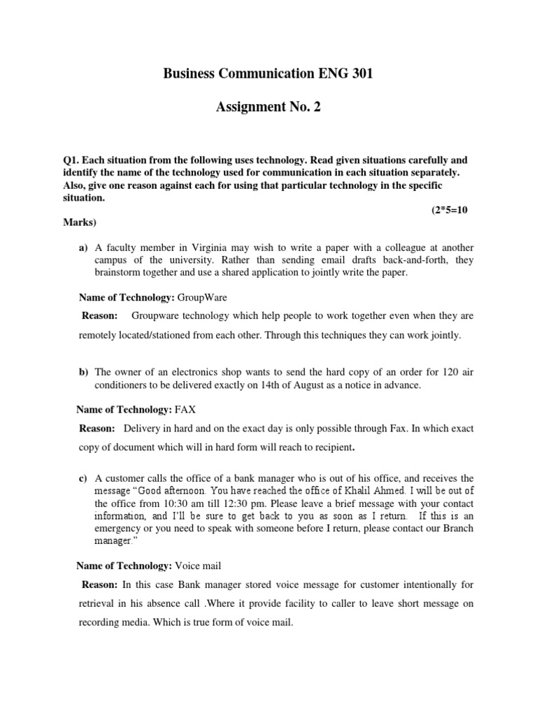 Eng 301 | PDF | Computing | Communication