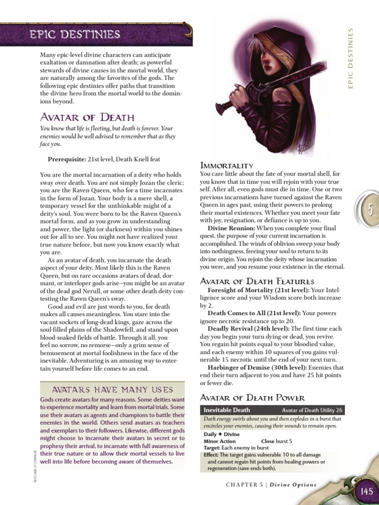 Epic Death Avatar | PDF | Incarnation | Divinity