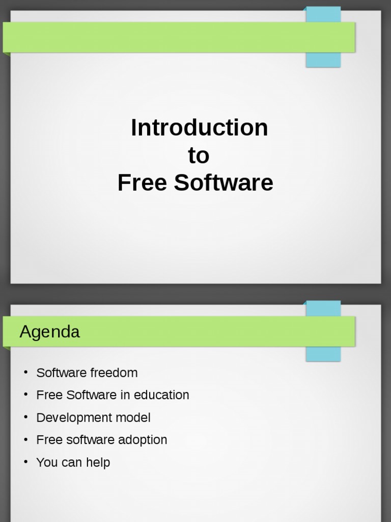 Introduction To Free Software | PDF | Gnu | Free Software